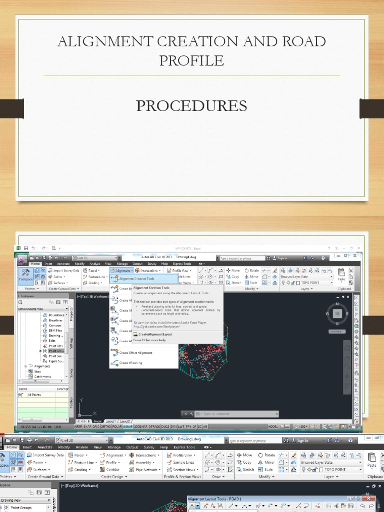 Alignment Creation and Road Profile | PDF