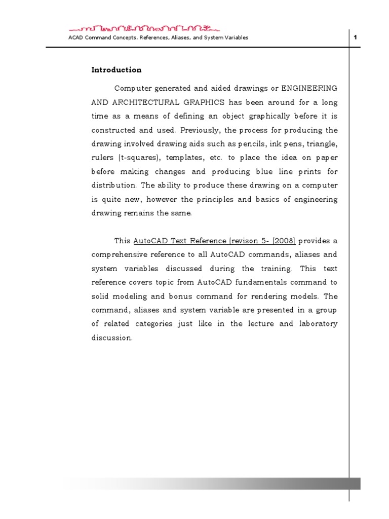 Acad Manual 1 | PDF | Auto Cad | Computer Aided Design