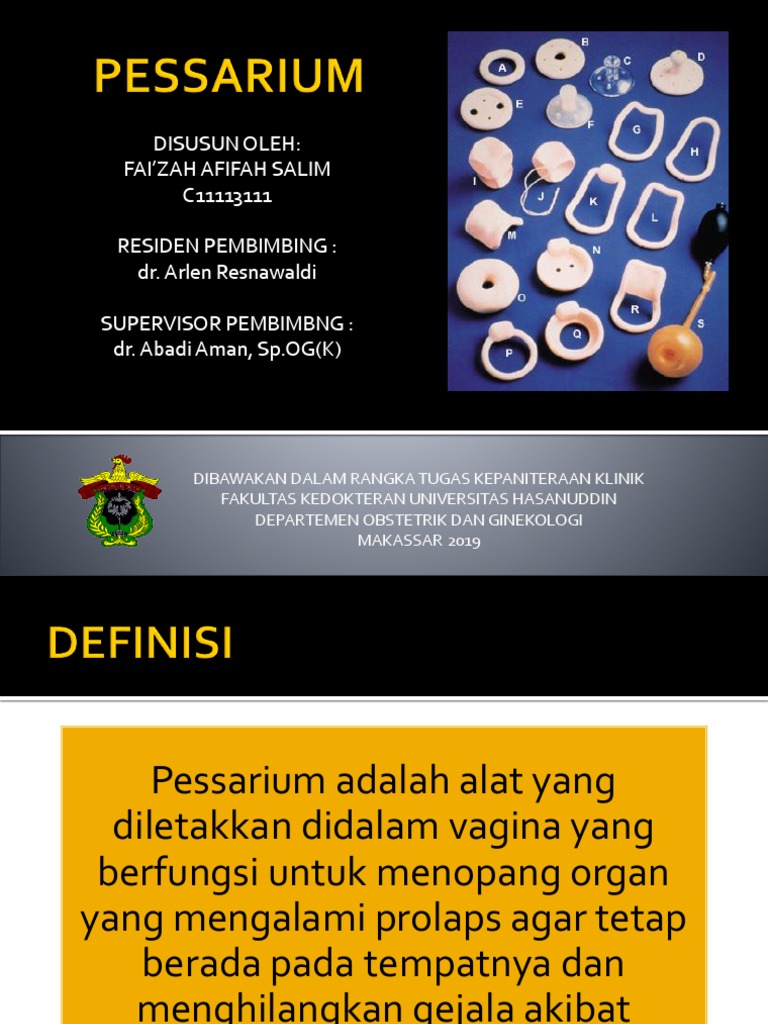 Pemasangan dan Fungsi Ring Pessarium | PDF