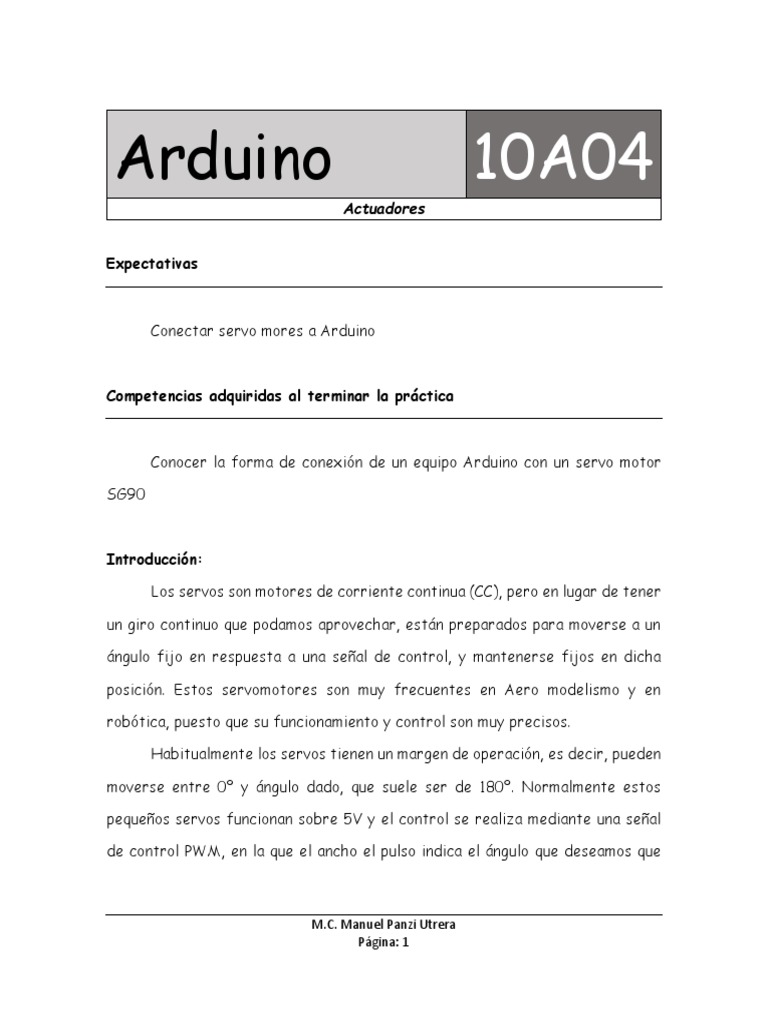 Controlar Un Motor Desde Arduino Uno | PDF | Ingenieria Eléctrica | Bienes manufacturados