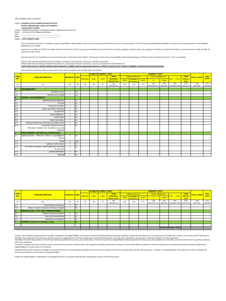 Boq | PDF | Business