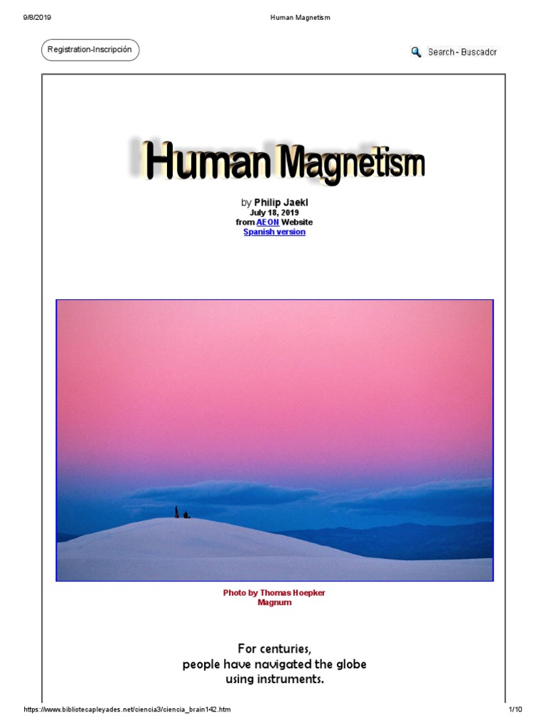 Human Magnetism | PDF | Electroencephalography | Senses