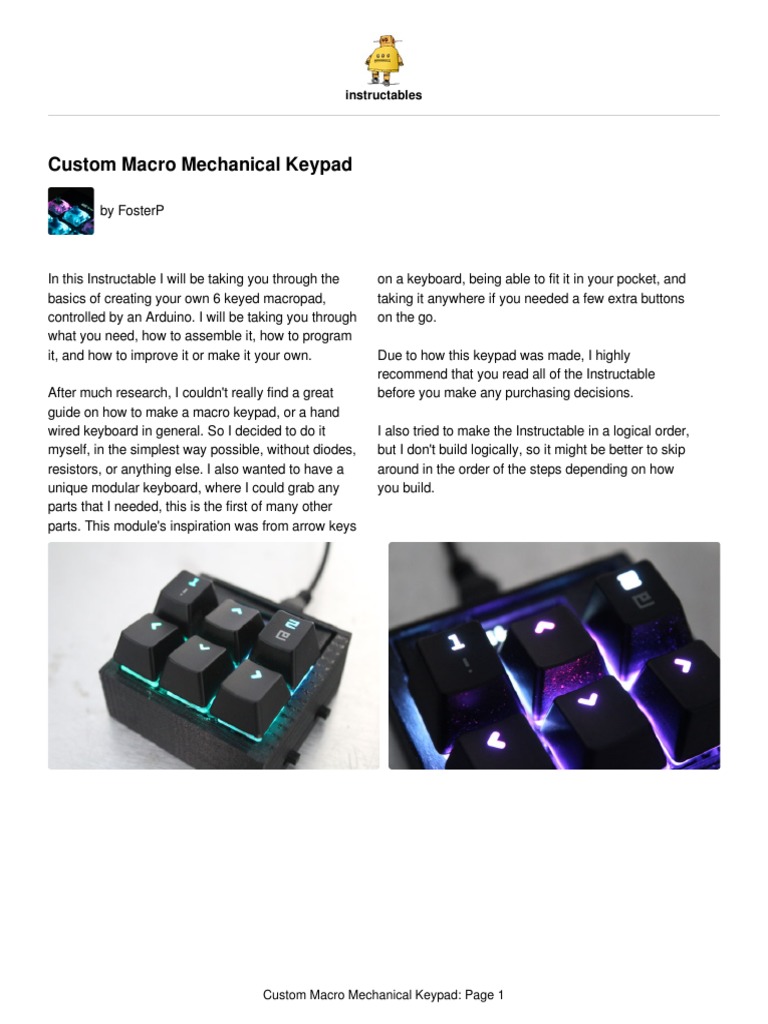 Custom Macro Mechanical Keypad | PDF | Computer Keyboard | Bluetooth
