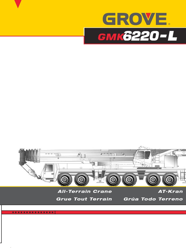 Ficha Tecnica Grove Gmk6220l | PDF | Transmisión (Mecánica) | Partes de ...