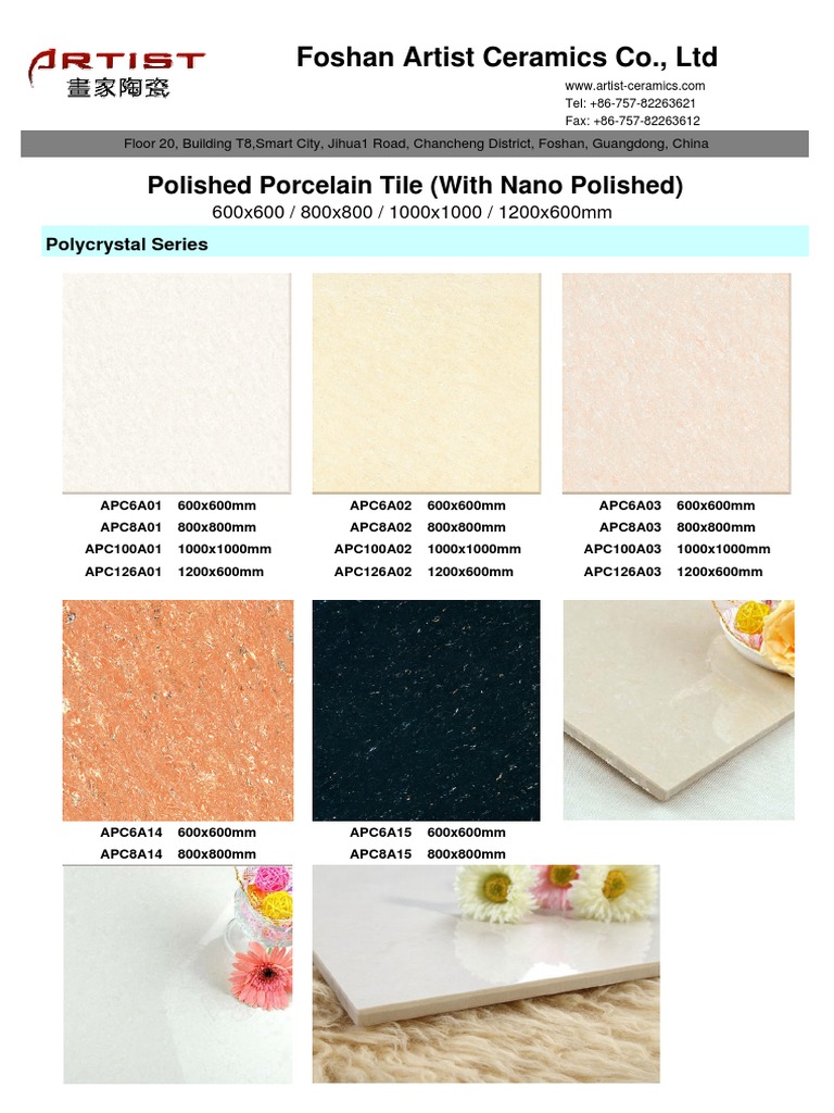 Polished Porcelain Tile (With Nano Polished) : Foshan Artist Ceramics ...