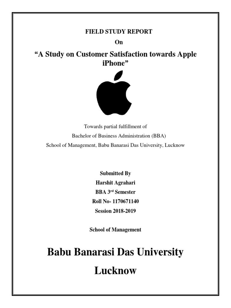 Customer Satisfaction Study: Apple iPhone | PDF | Consumer Behaviour ...