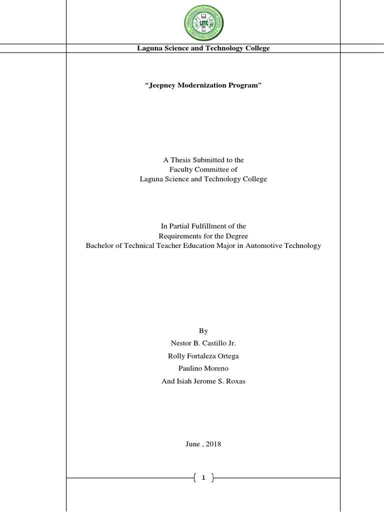 Thesis | PDF | Land Transport | Public Transport