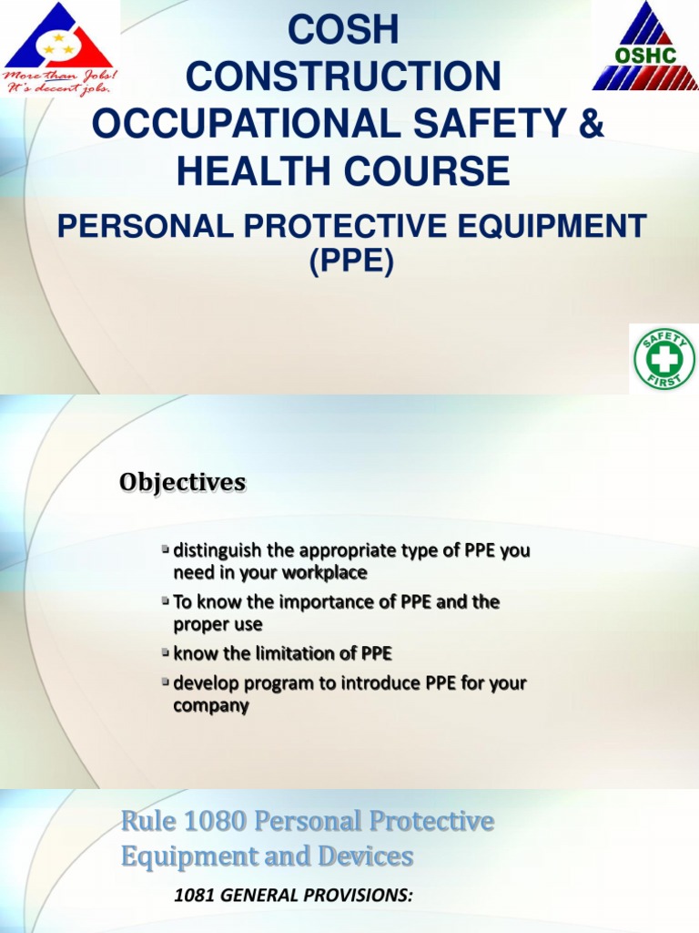 Implementing an Effective Personal Protective Equipment (PPE) Program ...