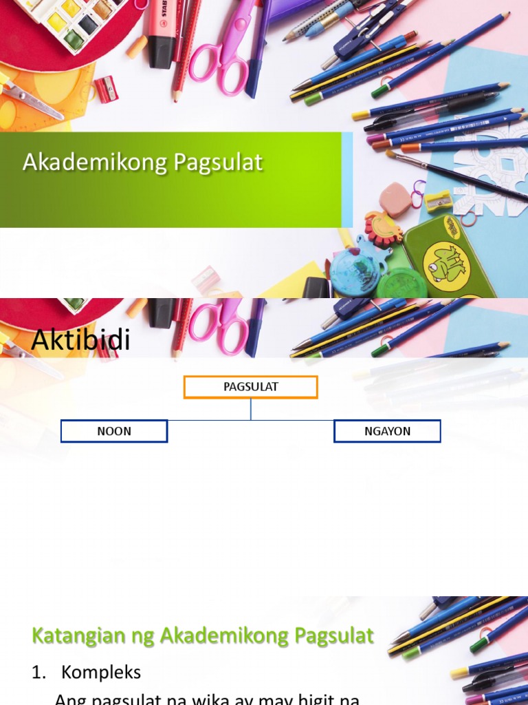 Akademikong Pagsulat | PDF