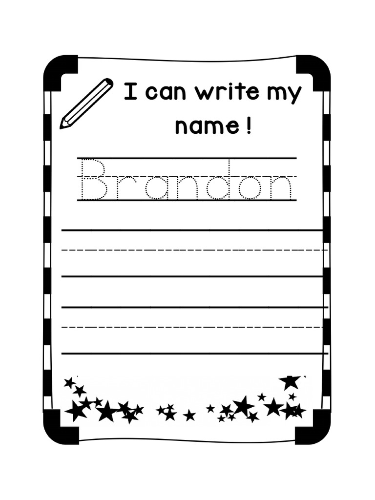 Editable Name Tracing Sheets | PDF
