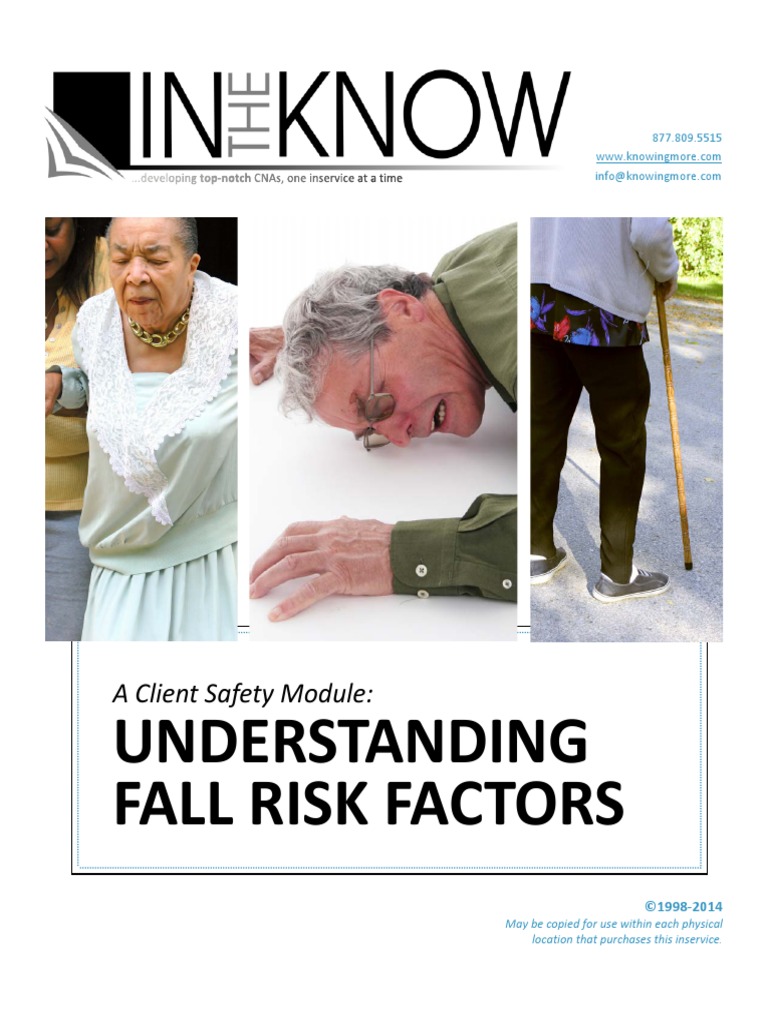 Fall Risk Factors For The Learner 1 | PDF | Balance (Ability) | Perception