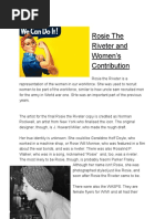 Rosie the Riveter: WWII Feminist Icon | PDF