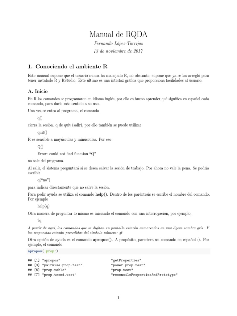 Manual de RQDA | PDF | Point and Click | Archivo de computadora