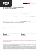 Carta Poder para Recoger Envíos DHL | PDF
