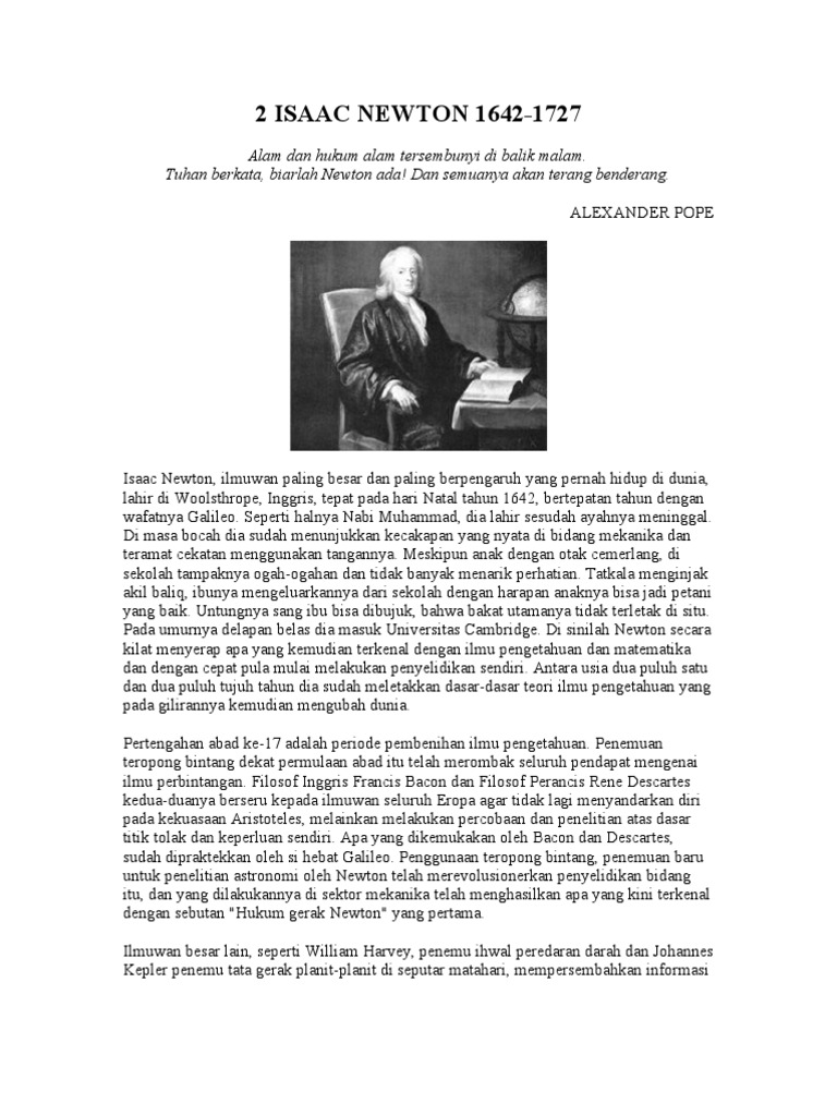 2 Isaac Newton 1642 | PDF