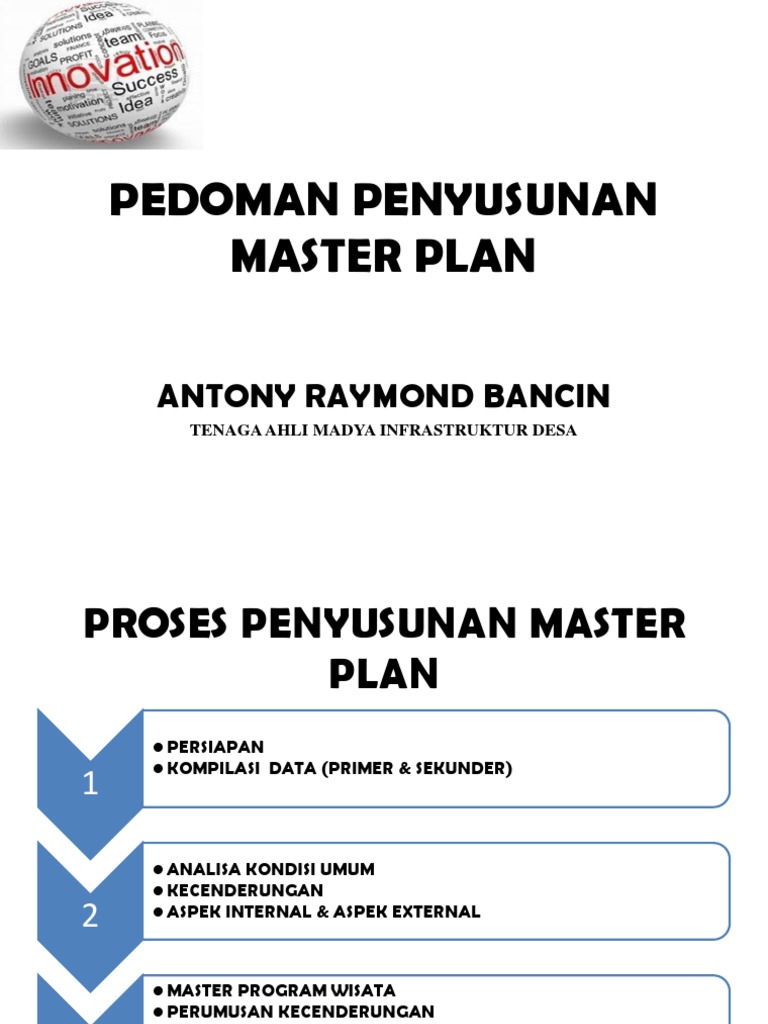 Pedoman Penyusunan Master Plan | PDF