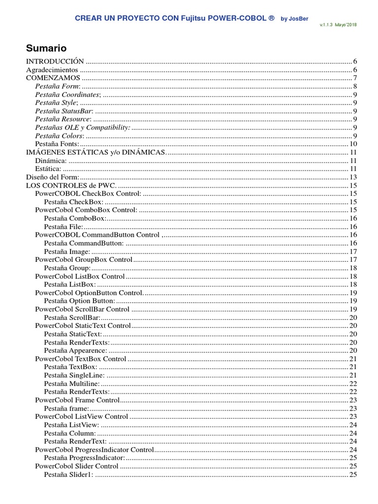 MANUAL Del Usuario PowerCobol 9 | PDF | Ventana (informática) | Color