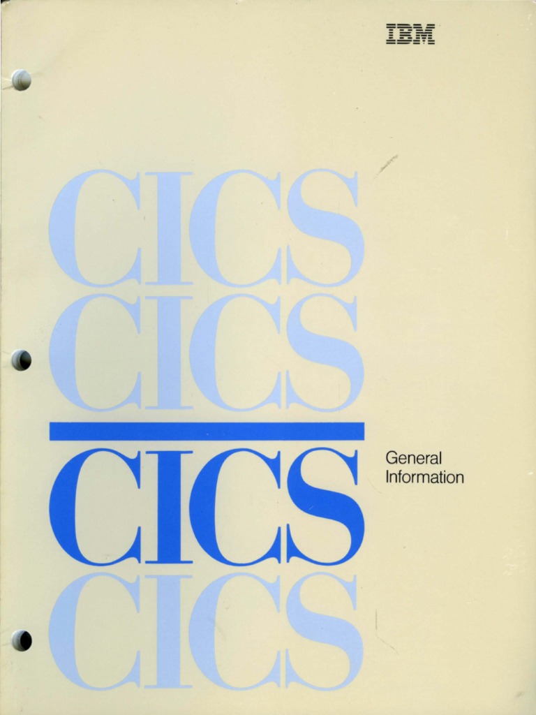 GC33-0155-2 CICS VS Version 1.6 and 1.7 General Information Jul85 PDF | PDF | Computer Program ...