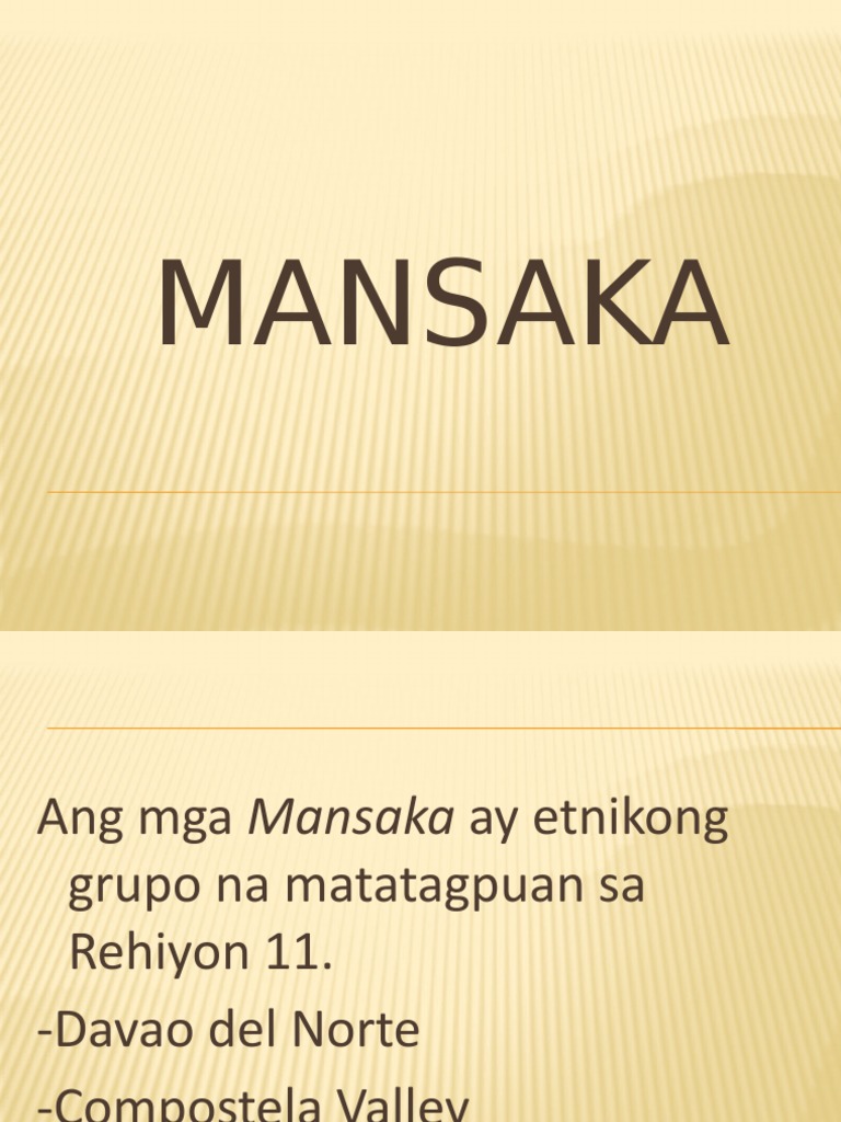 Mansaka Claire Niwang | PDF