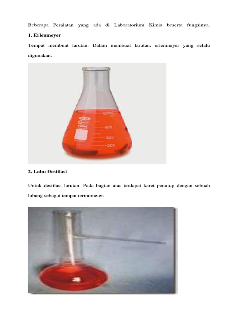Alat Kimia Dan Fungsinya | PDF