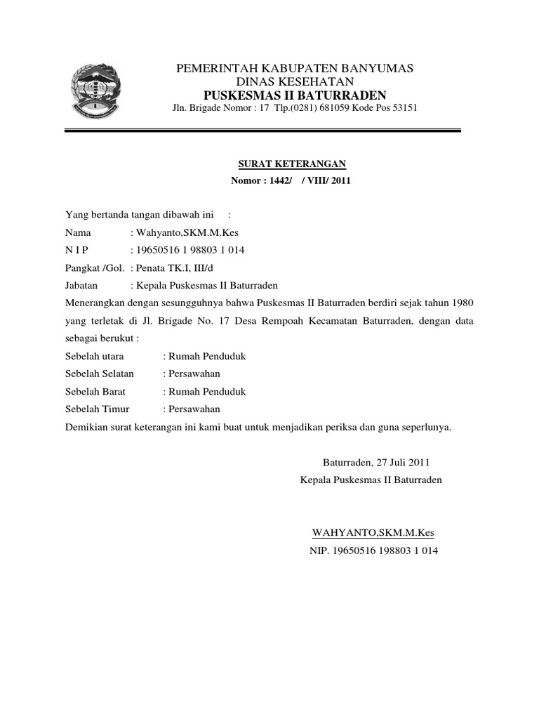 Surat Keterangan Pembuatan Rekening | PDF