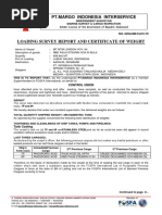 Ullage Report for Tanker Operations | PDF