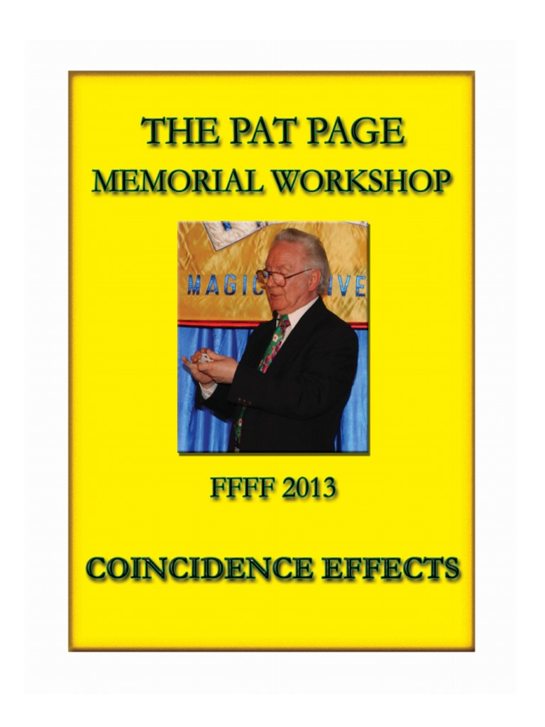 Coincidence Effect | PDF | Playing Cards | Gaming Devices