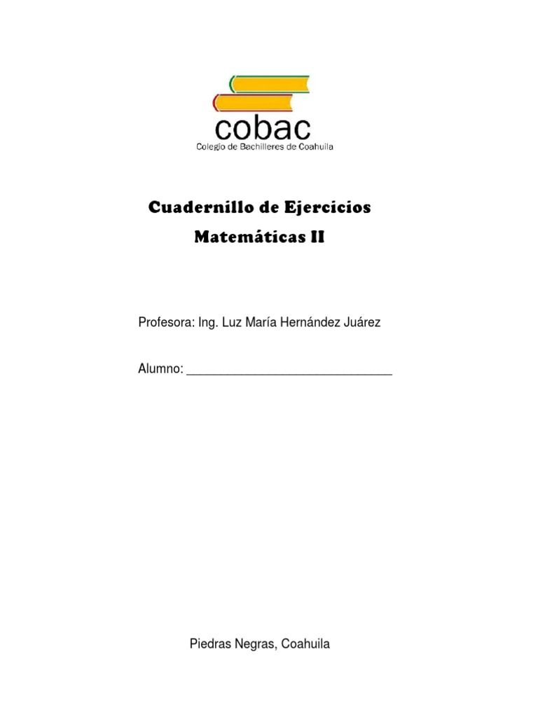 Cuadernillo de Ejercicios Matematicas II | PDF | Triángulo | Trigonometría