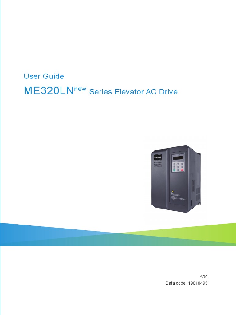 ME320LN User Manual for Elevators | PDF | Electric Motor | Alternating Current