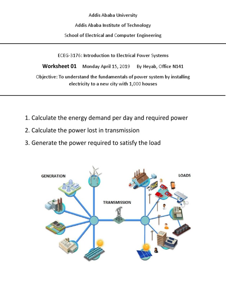 Calculate The Energy Demand Per Day and Required Power 2. Calculate The ...