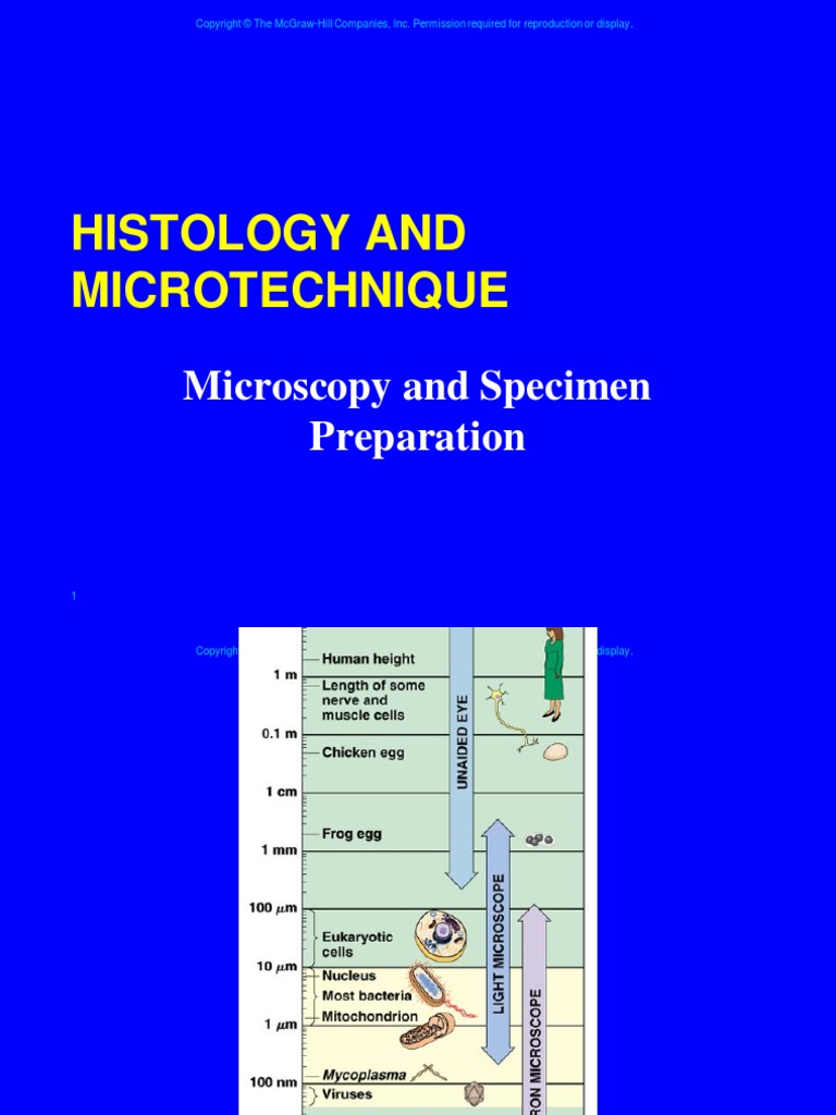 Histology and Microtechnique: Microscopy and Specimen Preparation | PDF ...
