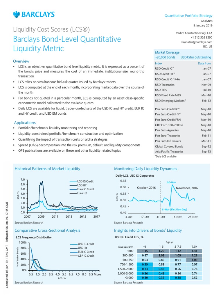 LCS Factsheet | PDF | Barclays | Investment Banking