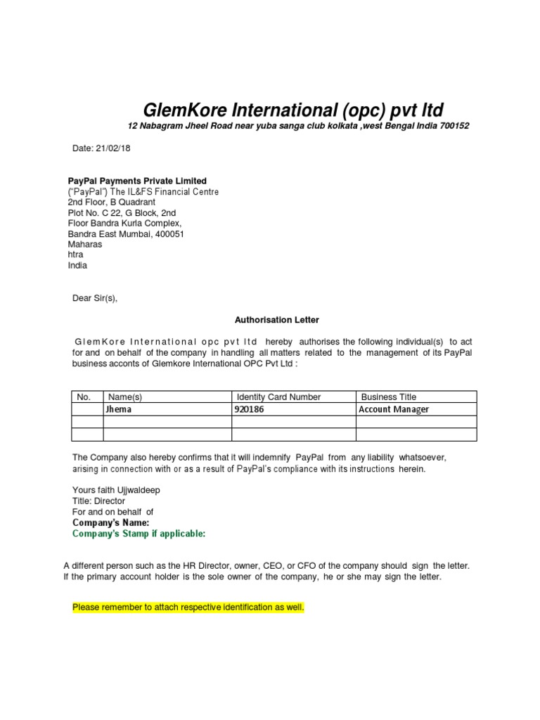 PAY PAL Authoriz PDF | PDF | Business