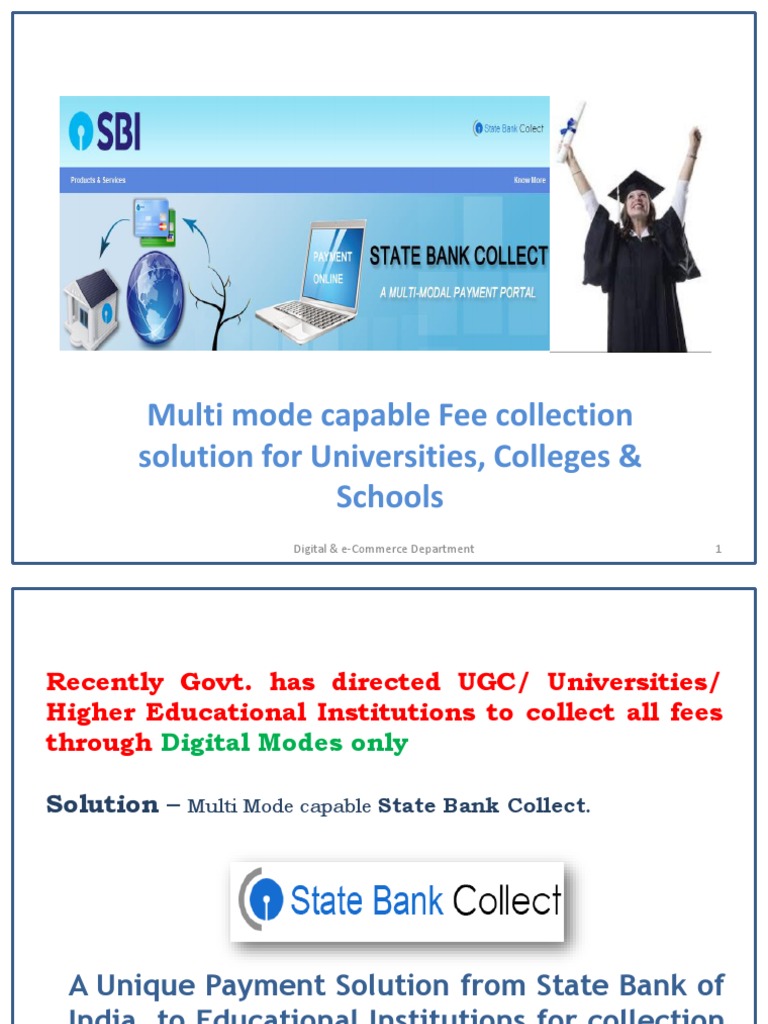 State Bank Collect PPT For Educational Institutions | PDF | Debit Card ...