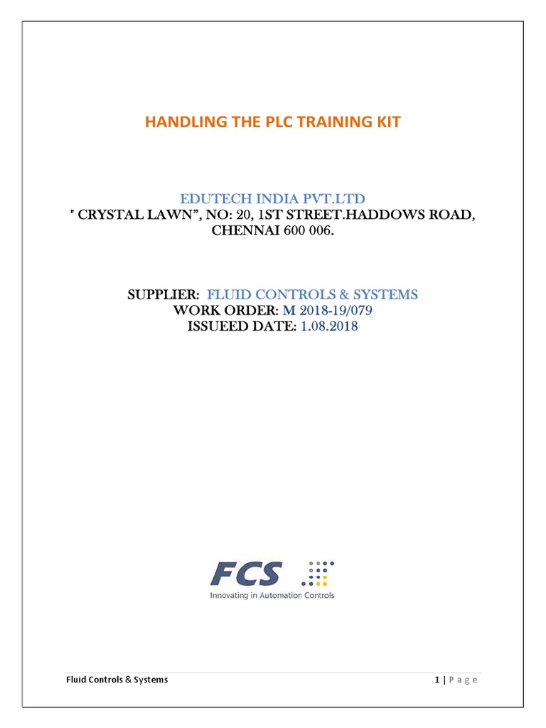 Part 1 Unboxing Installation Of Plc Training Kit Pdf Power Supply
