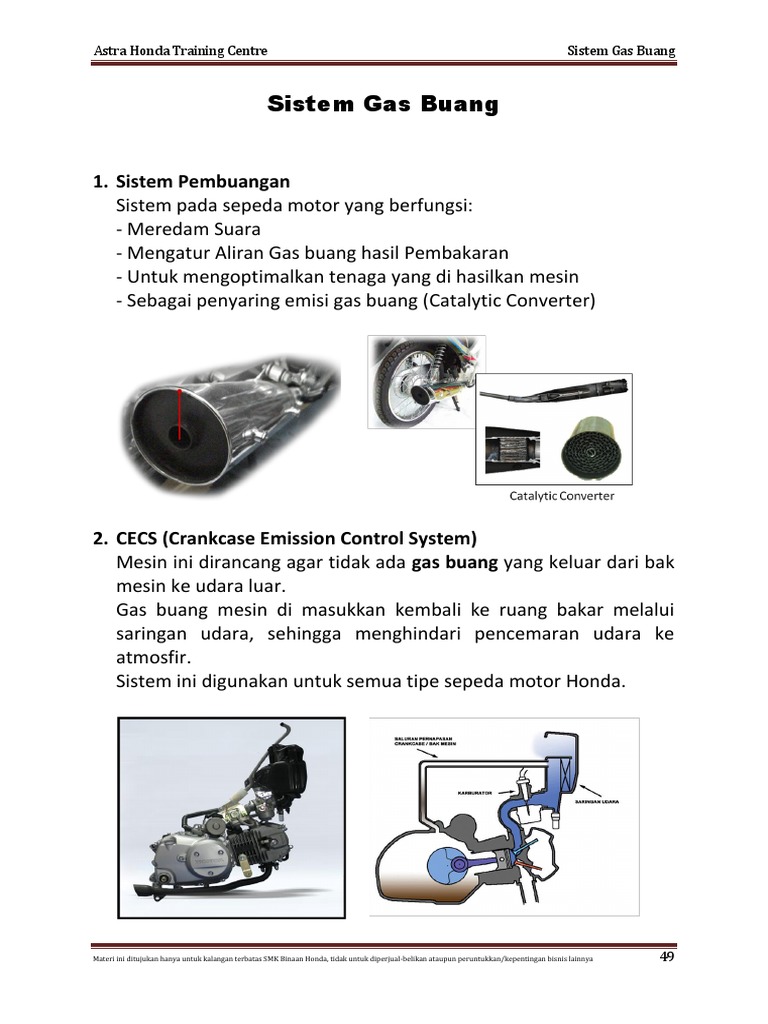 8) Sistem Gas Buang | PDF
