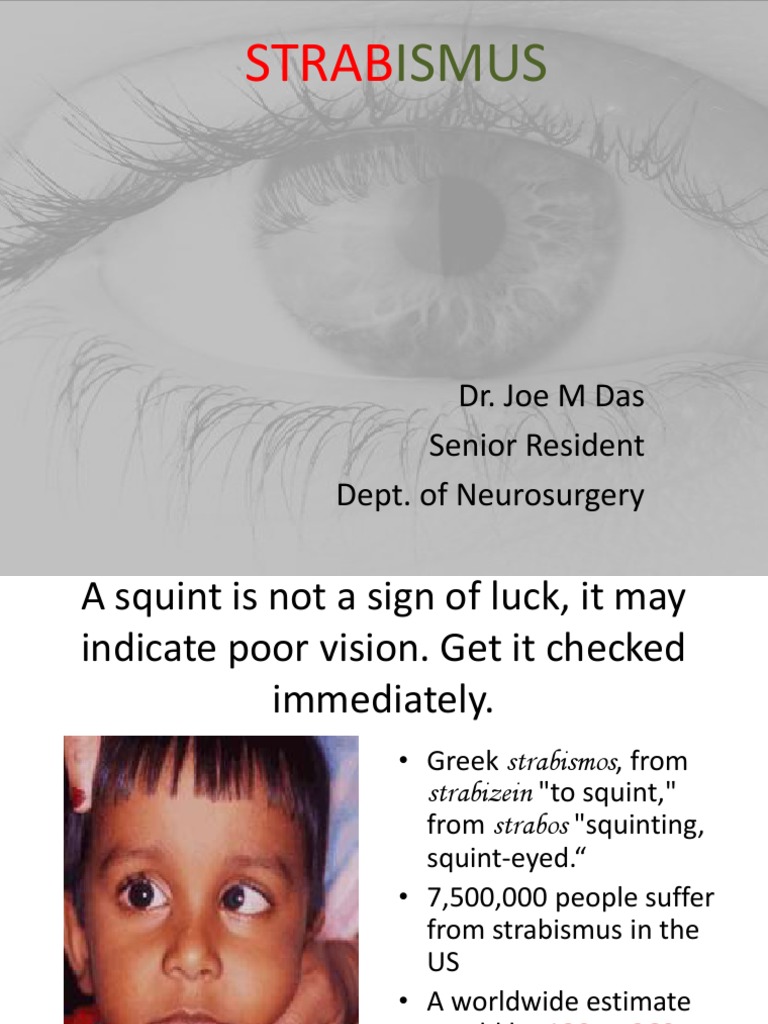 Strab: Ismus | PDF | Eye | Human Anatomy