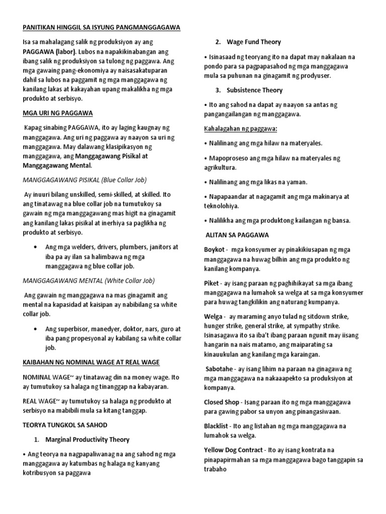 Ang Mangagawa | PDF