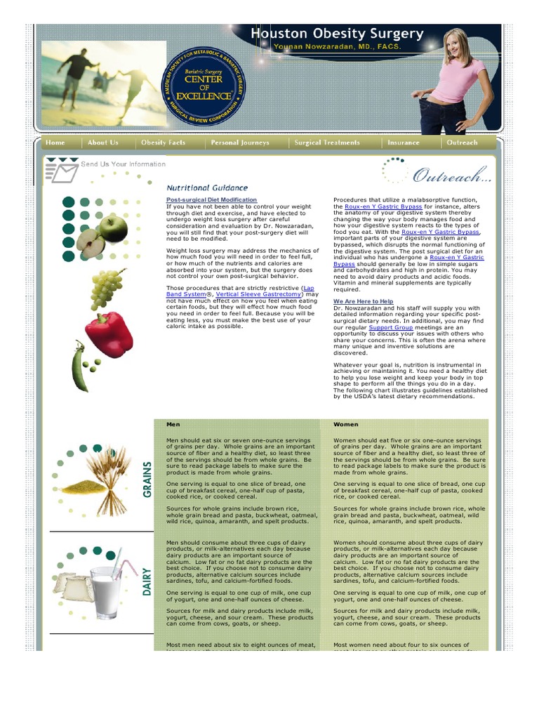 DR Nowzaradan Diet Plan Before Surgery PDF | PDF | Whole Grain ...