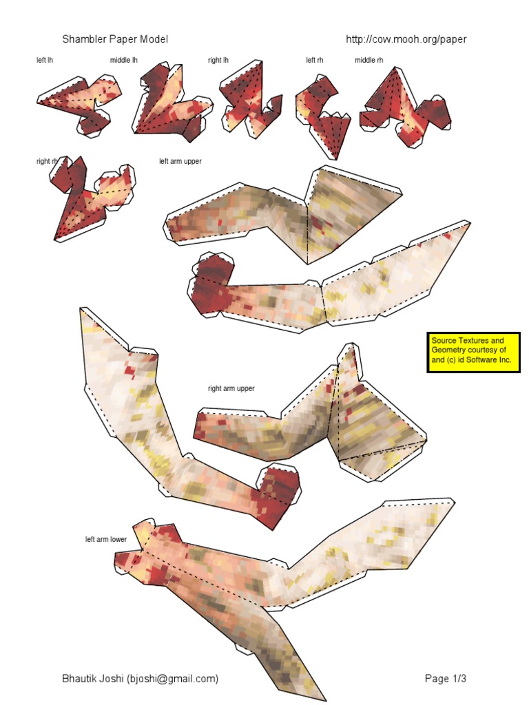 Shambler Paper Model Tutorial | PDF