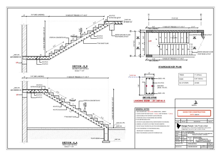 Staircase Details-A2 Sheet | PDF | Stairs | Building Materials