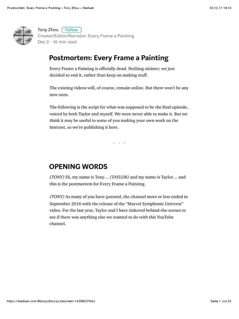 Every Frame A Painting | PDF | Fair Use | Essays