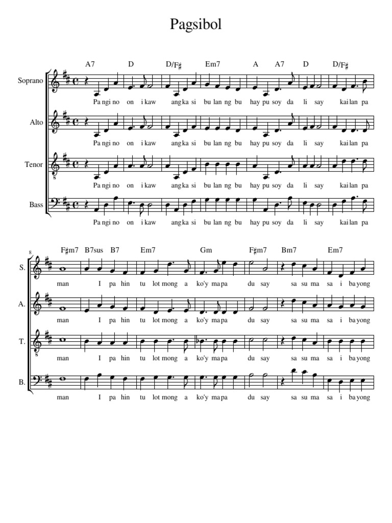 Pagsibol SATB | PDF