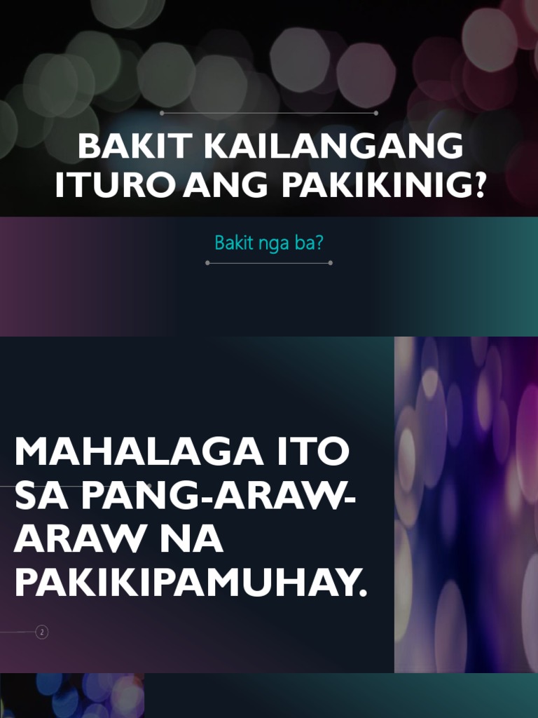 Bakit Kailangang Ituro Ang Pakikinig | PDF