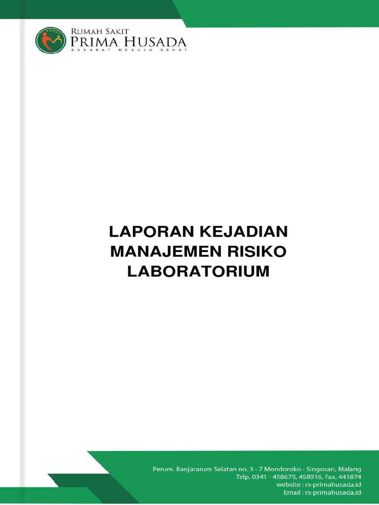 Manajemen Risiko di Laboratorium Kesehatan | PDF
