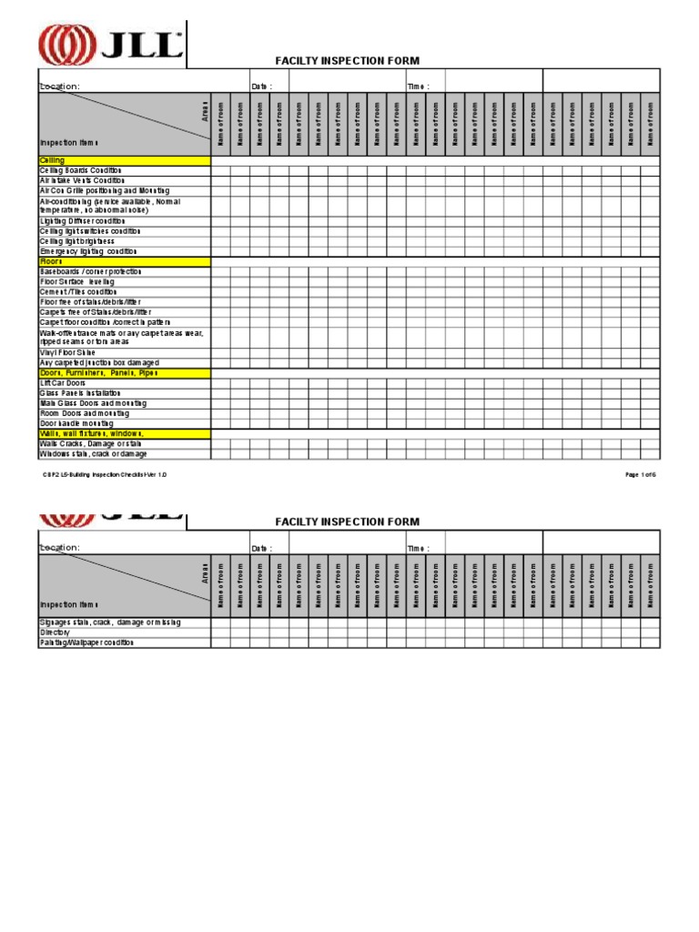 Meeting Room Checklist | PDF | Door | Ceiling
