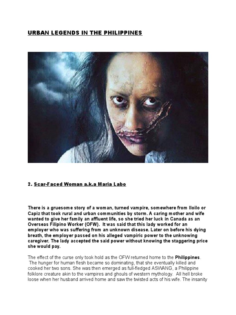 Urban Legends in The Philippines | PDF