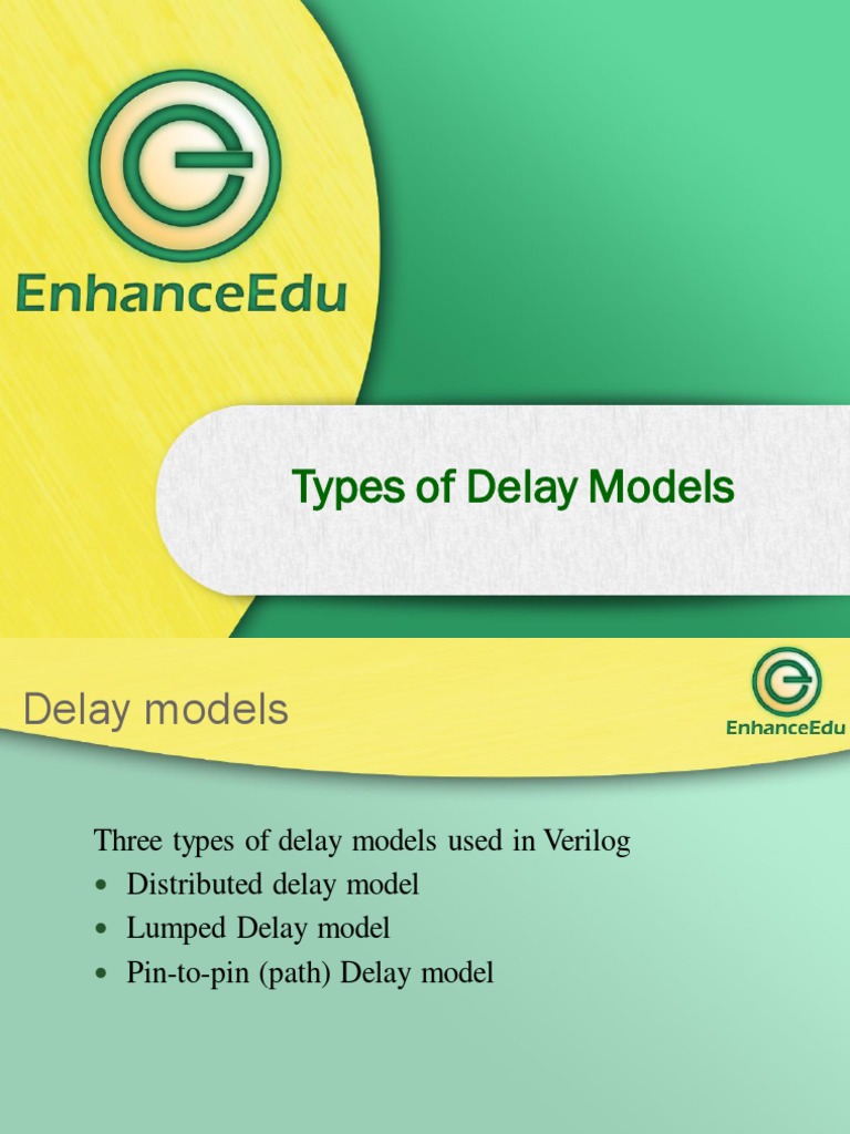 Types of Delay Models | PDF | Digital Electronics | Digital Technology