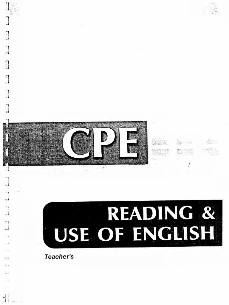 Grivas CPE Reading and Use of English Answers | PDF
