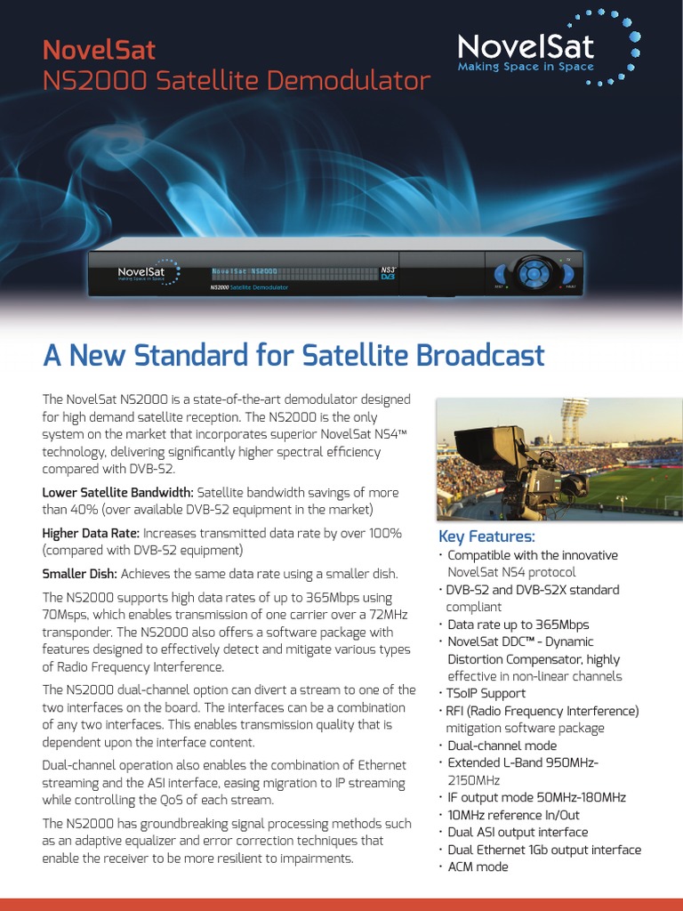 NovelSat-NS2000 1 2017 Web | PDF | Satellite Television | Streaming Media